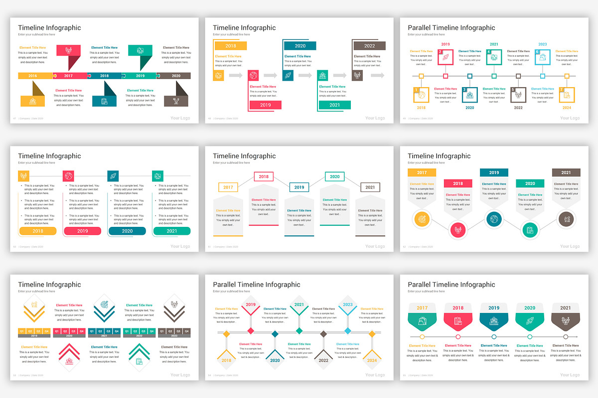 Timeline PowerPoint Template, a Presentation Template by SlideOne