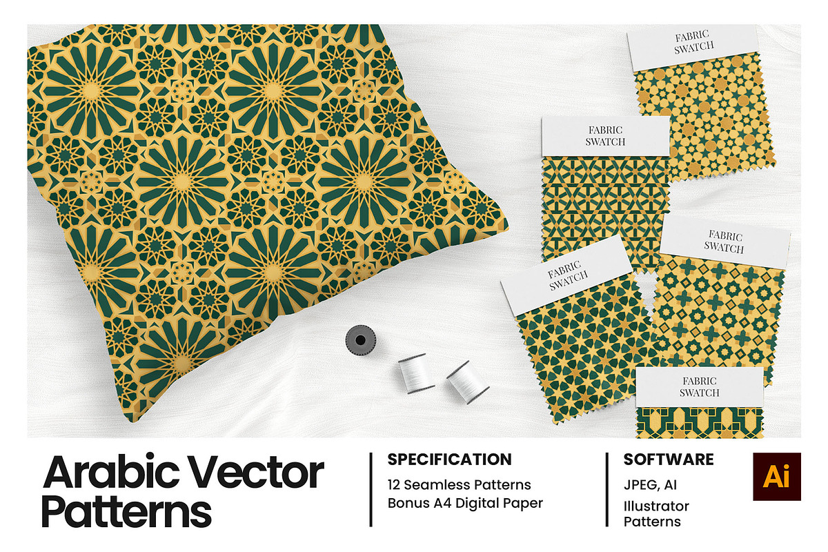 Arabic Patterns, an Object Graphic by DesignerCandies