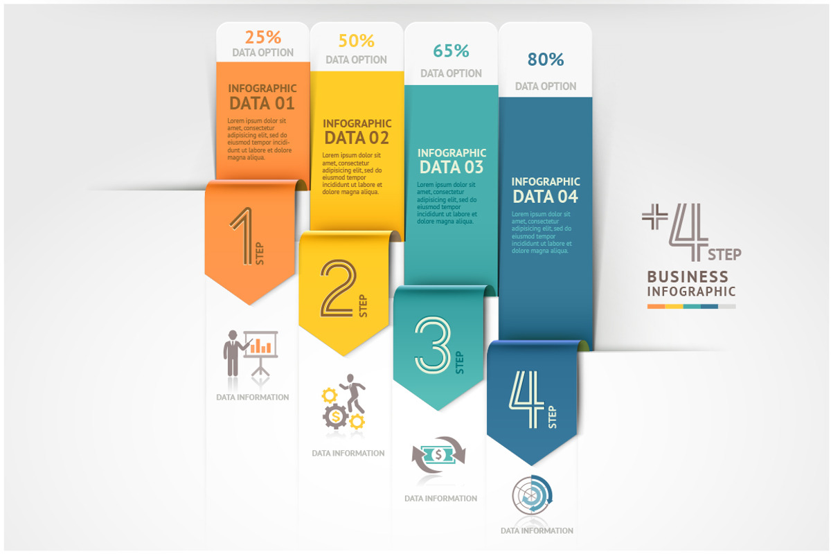 Business Arrow Infographics Template, a Presentation Template by ...