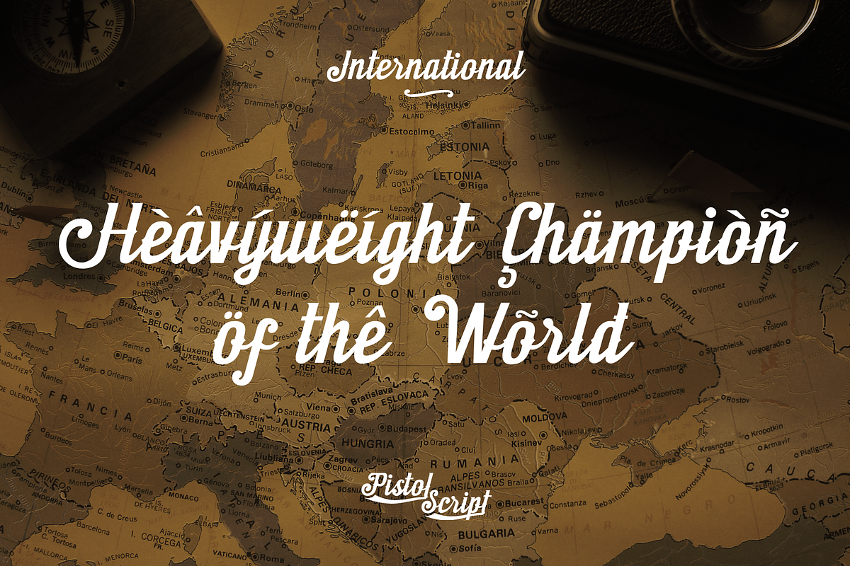 Pistol Script Font, a Script Font by Alphabet Agency | Creative Market