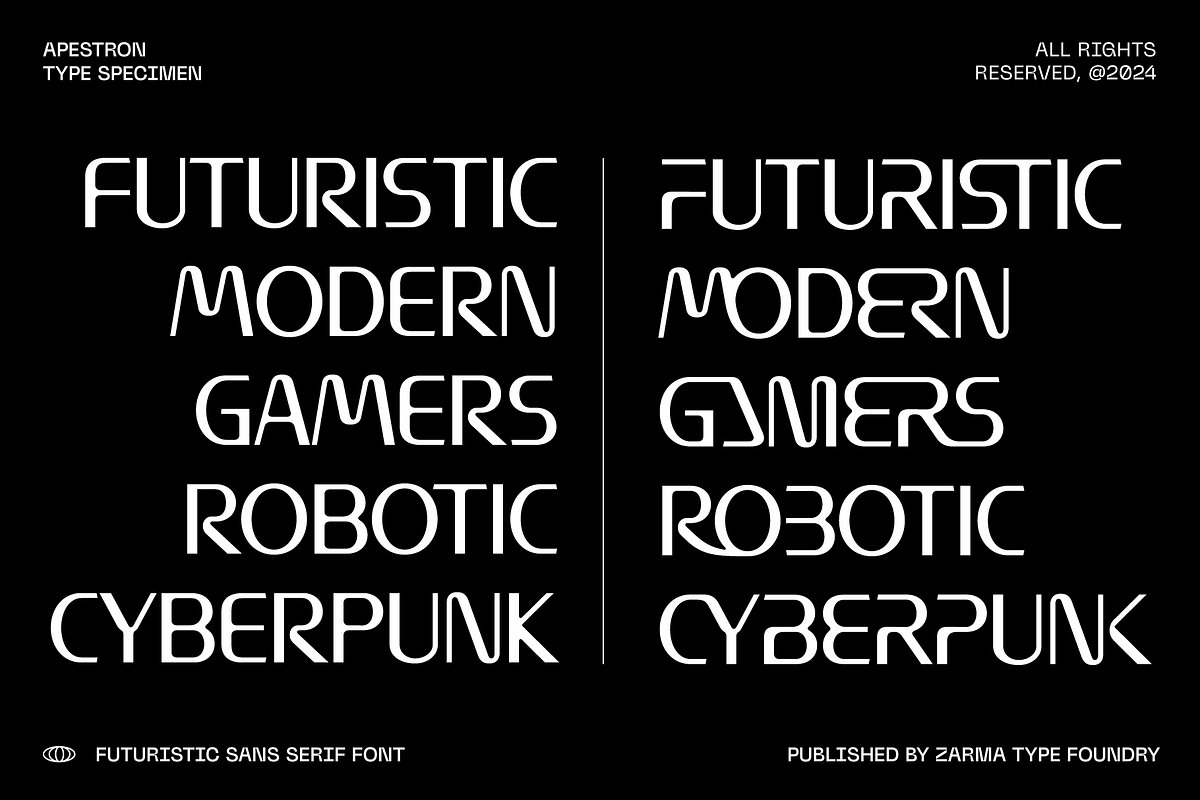 Apestron - Futuristic Font