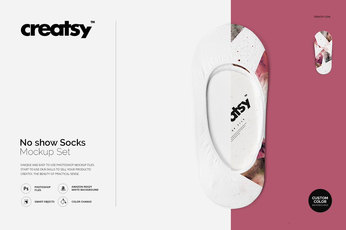 No show Socks Mockup Set, a Product Mockup by creatsy4