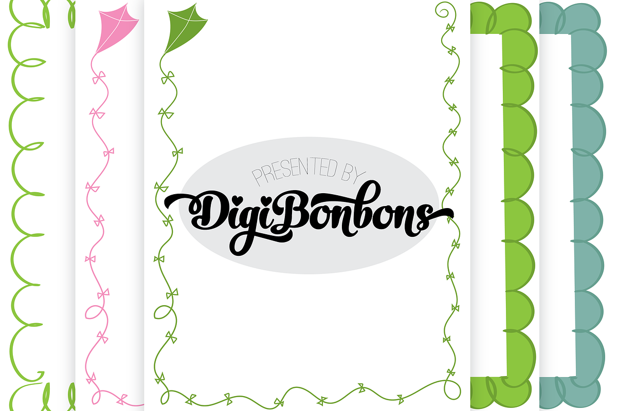 Vector Spring Page Borders, a Graphic by Digibonbons