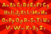Wow pop art comic alphabet, a Serif Font by Andrey Yaroslavtsev