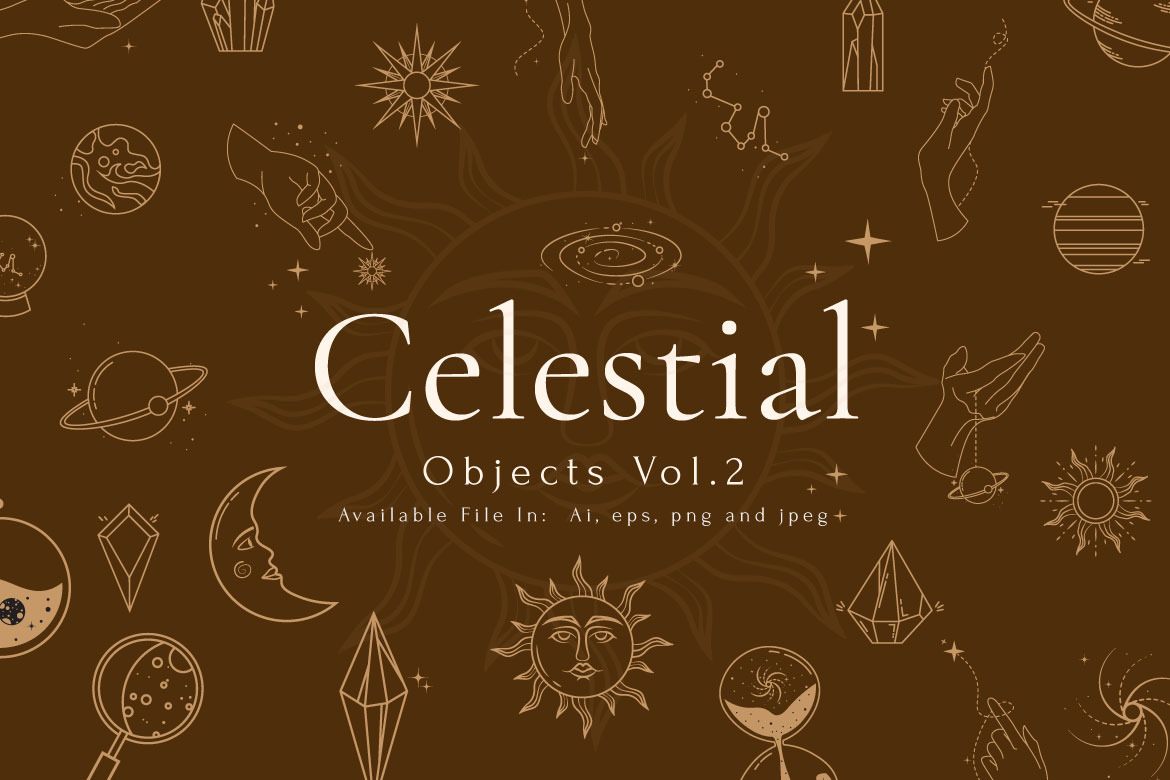 Celestial Objects Vol.2, an Object Graphic by Bewalrus Studio