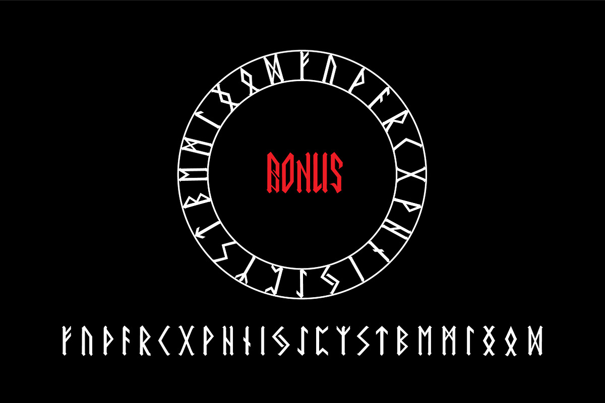 Viking Caps, a Blackletter Font by vatesdesign