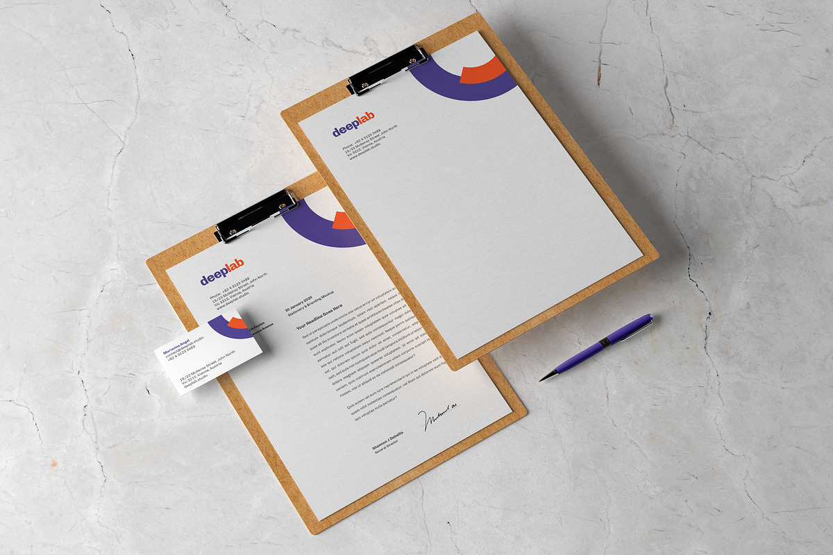 Clipboard Branding Mockup set, a Product Mockup by Deeplab