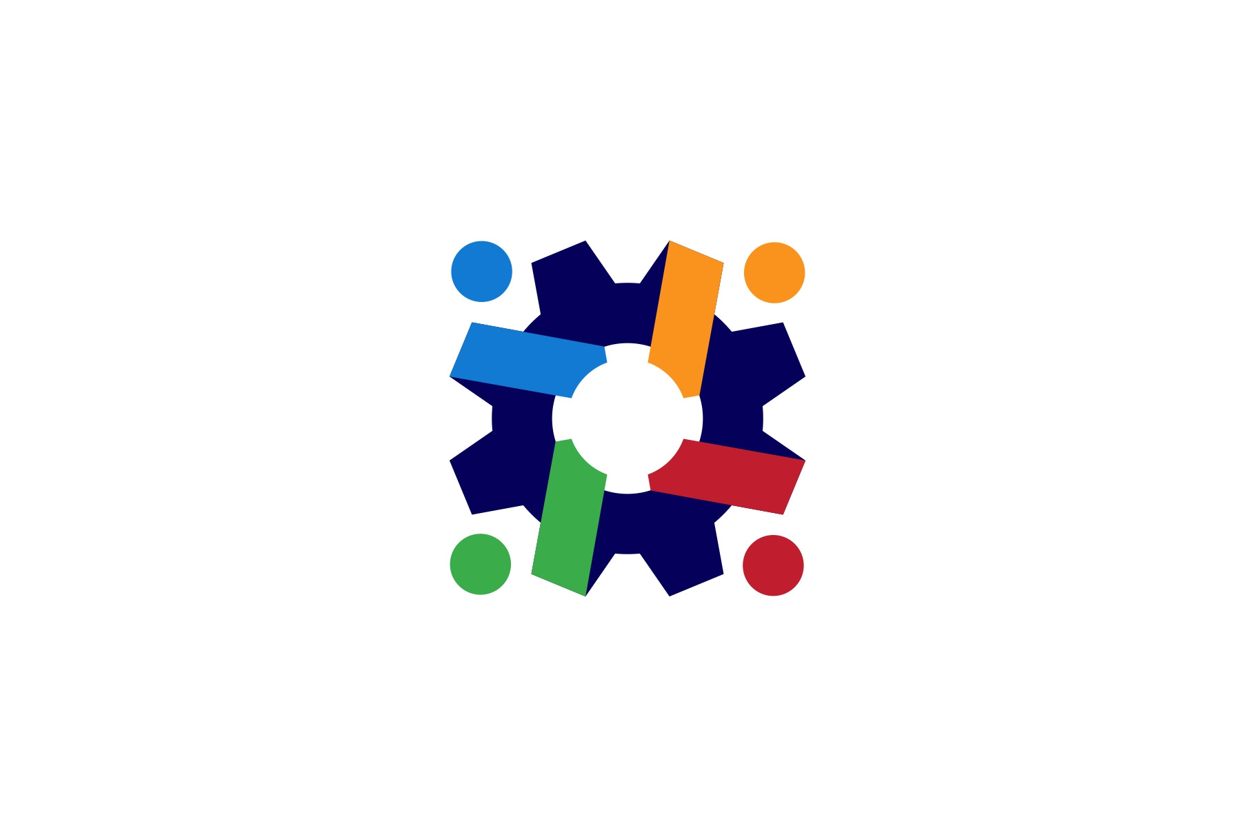 people gear cog cogs logo vector | Branding & Logo Templates ~ Creative ...