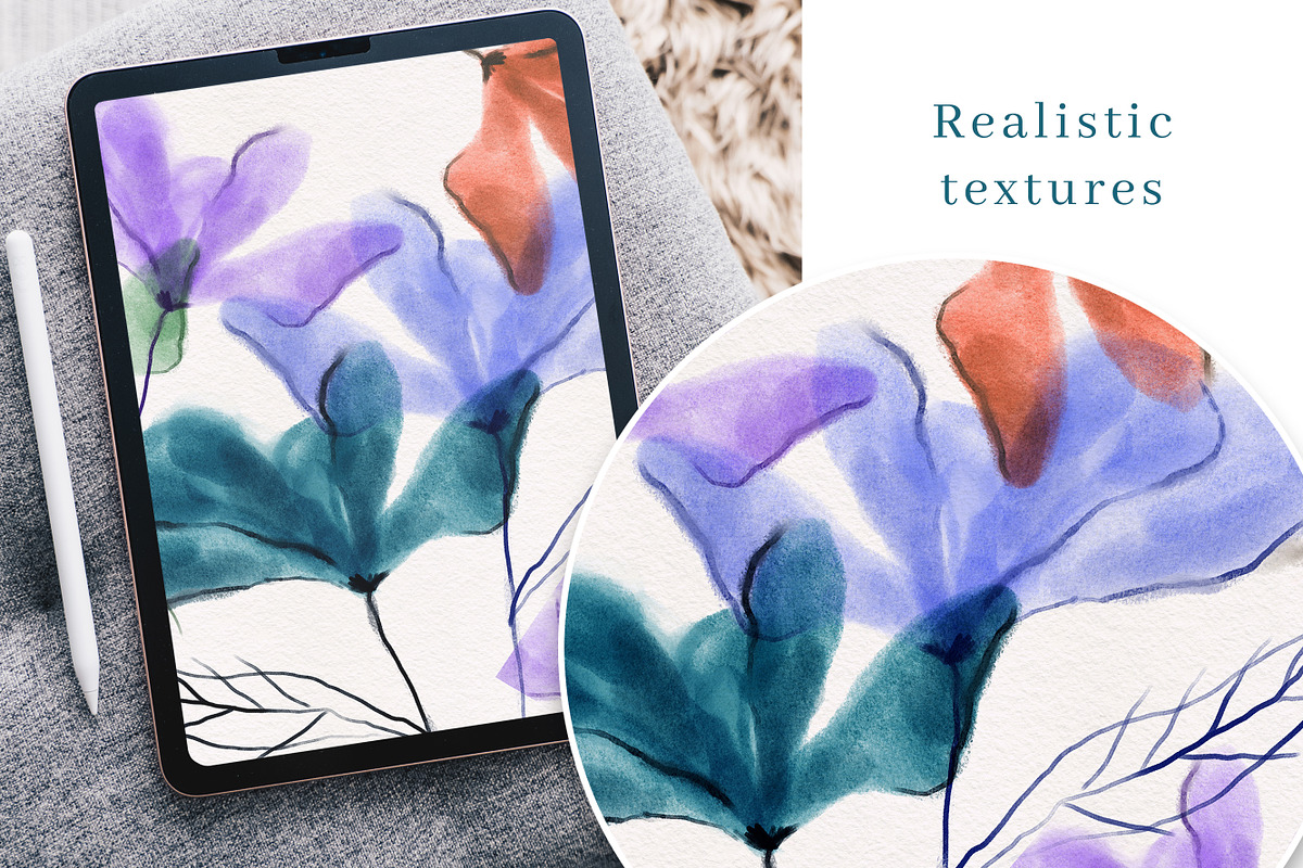 Realistic Procreate Digital Brushes, a Brush Add-On by Shelly Laslo ...