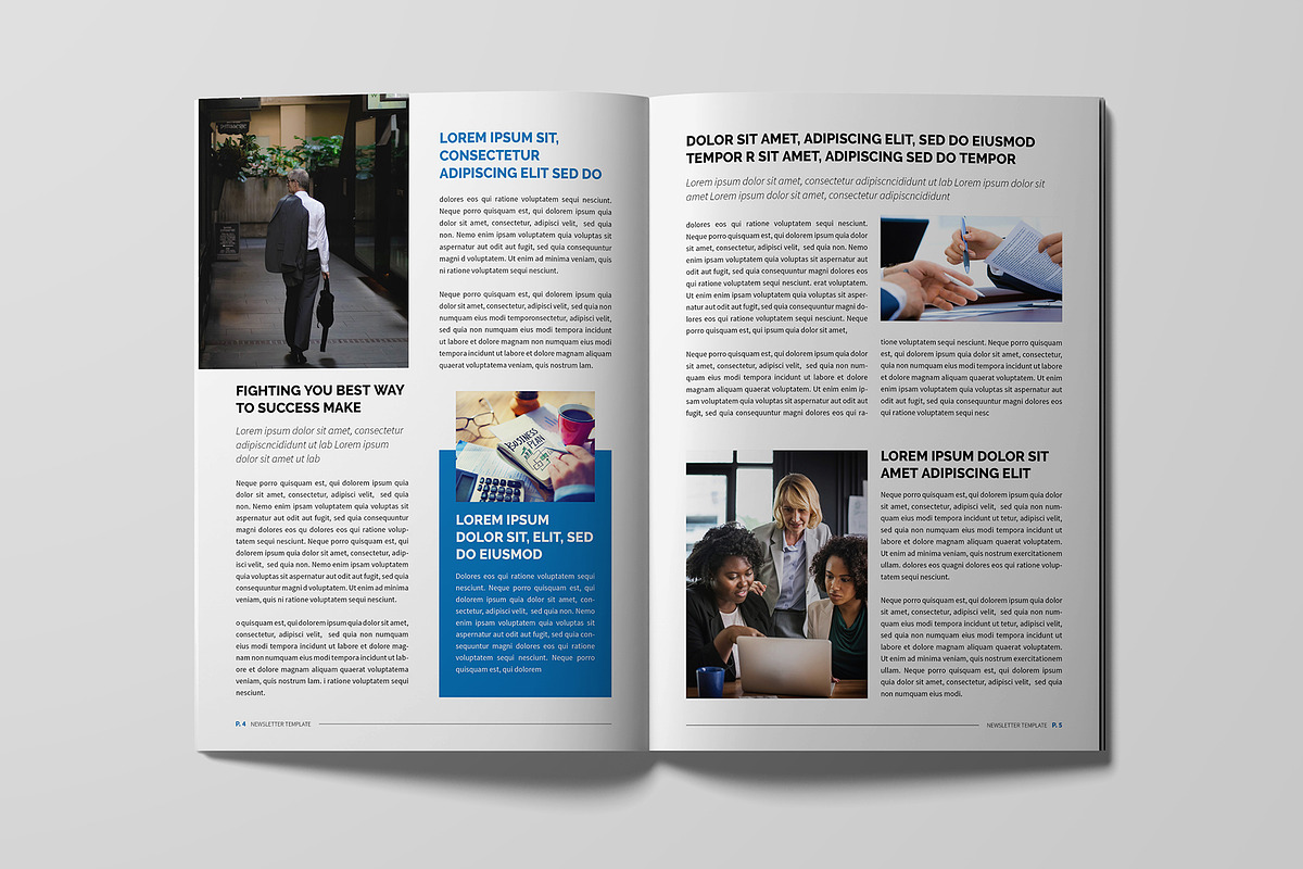 Newsletter Template, a Magazine Template by xtratimebd