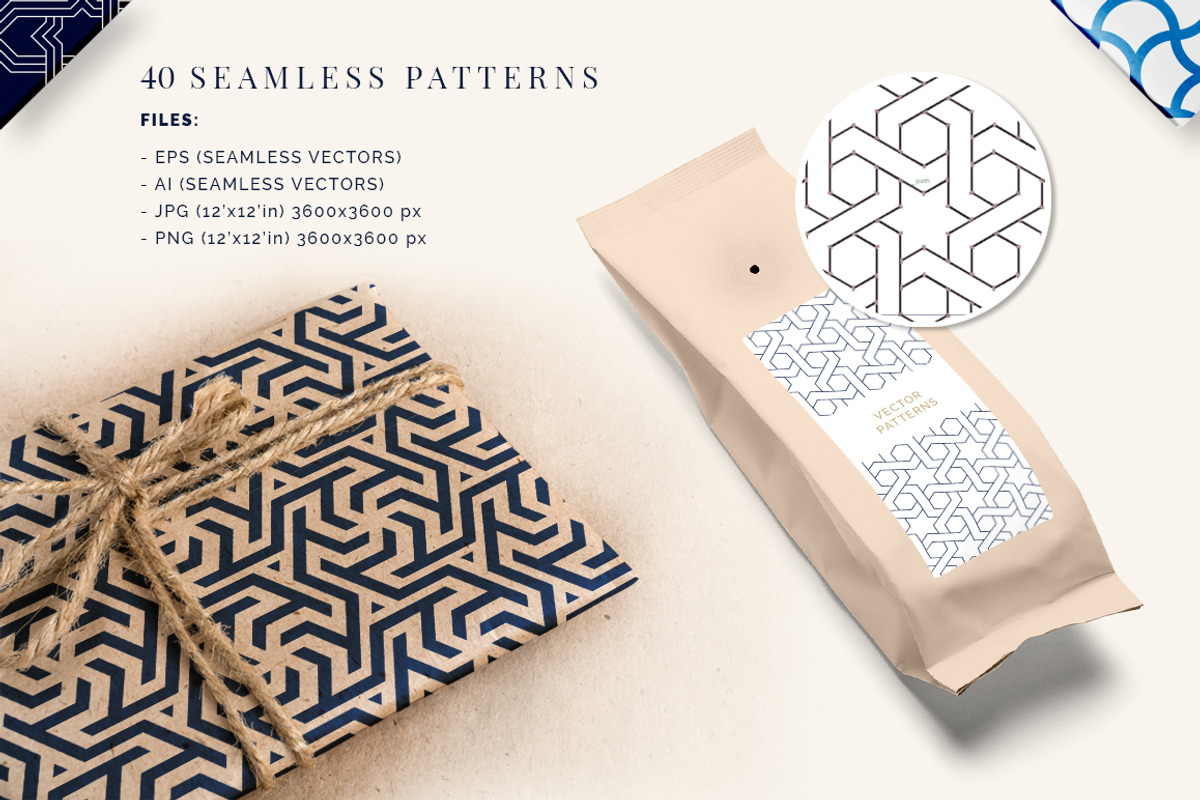 Islamic Art Vector Patterns, a Pattern Graphic by Youandigraphics