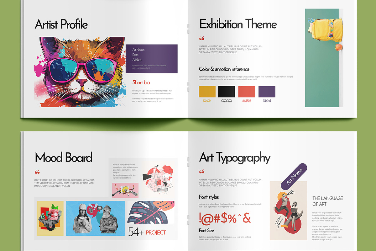 Art Exhibition Portfolio Layout