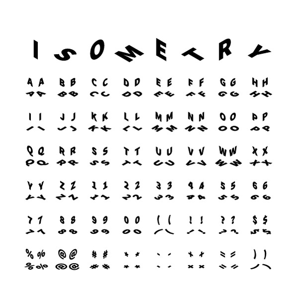 Letters in isometric projections, an Object Graphic by BestPics