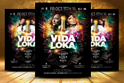 VIDA LOKA Poster, a Flyer Template by aigenart