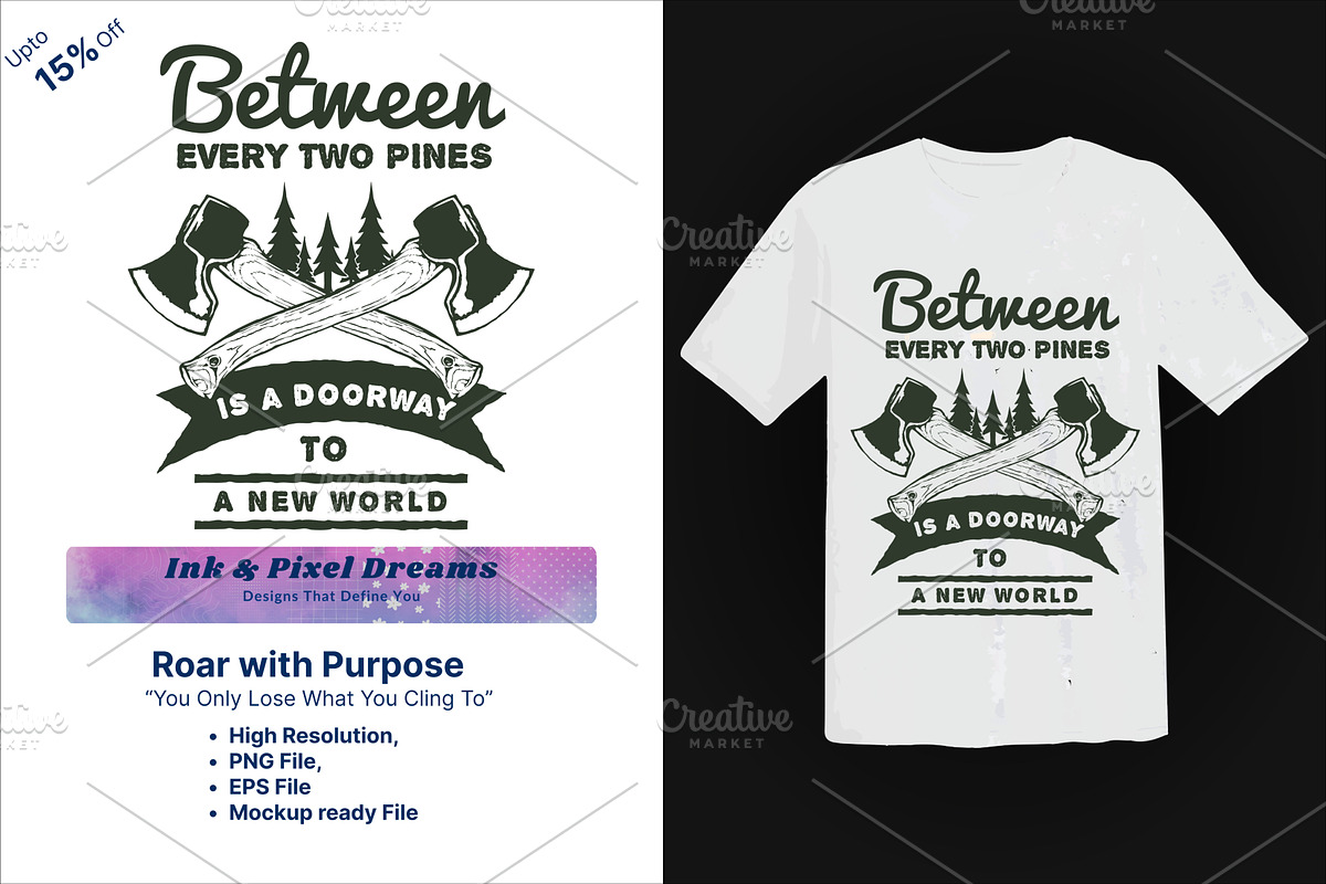 A New World T-Shirt Design Mockup