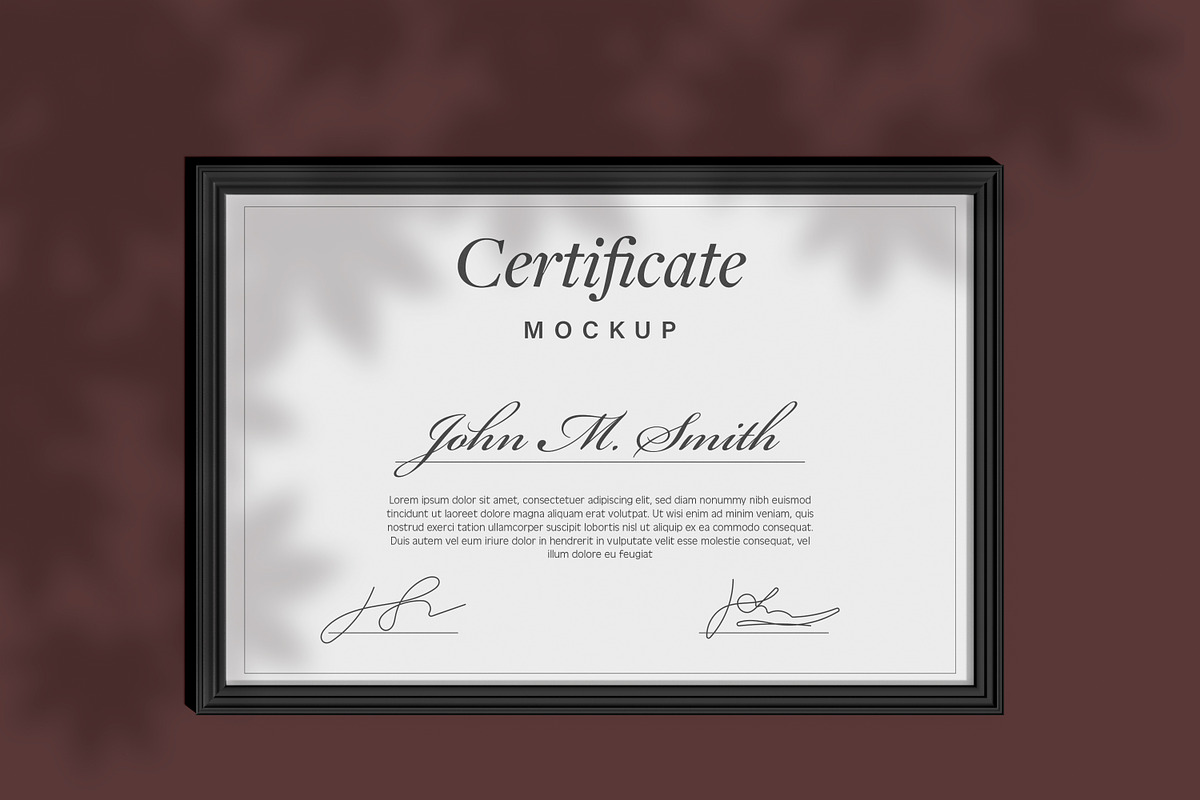 Certificate Mockup, a Product Mockup by Mego-studio