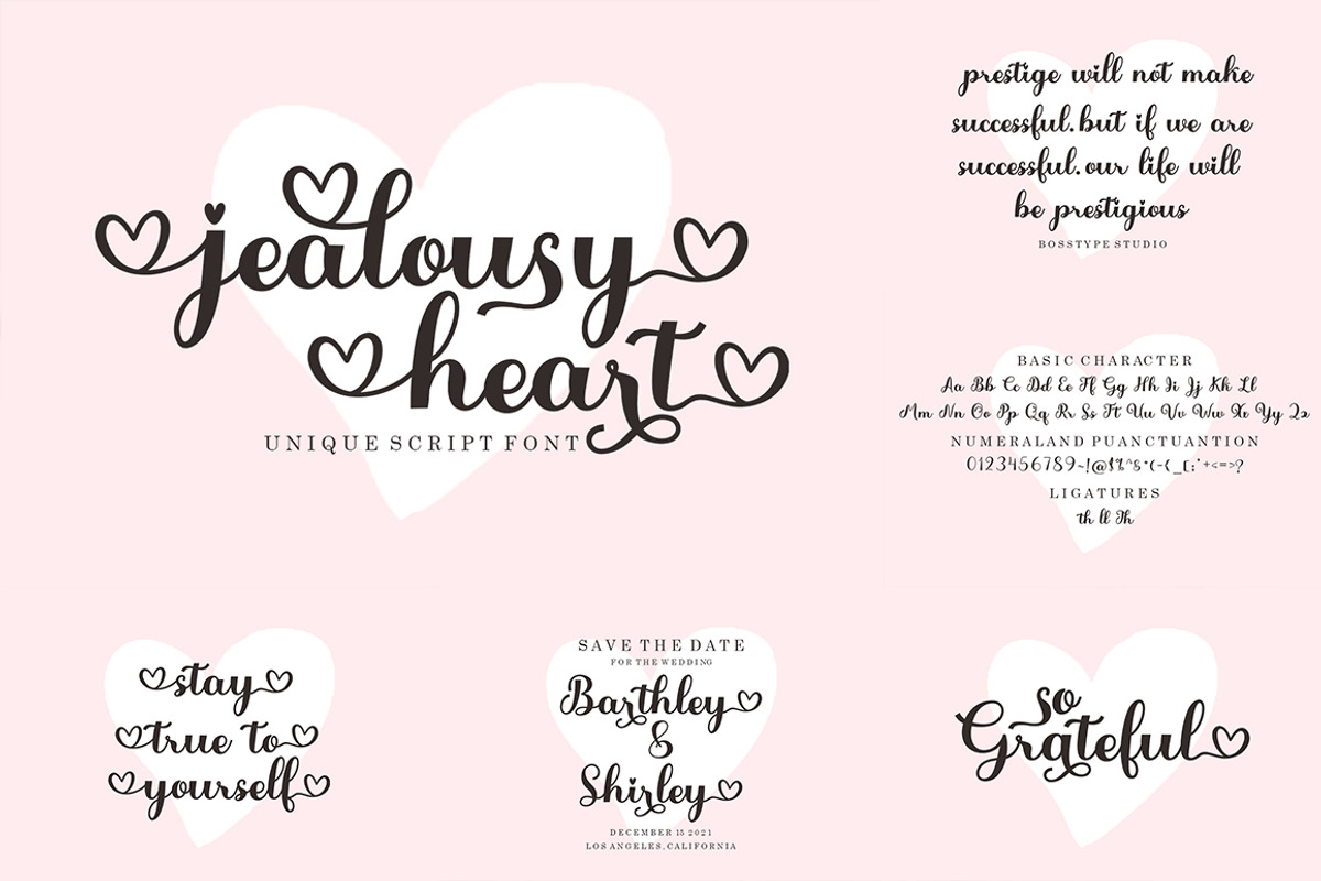 All Type Collection Font Bundle, a Script Font by Bosstype Studio