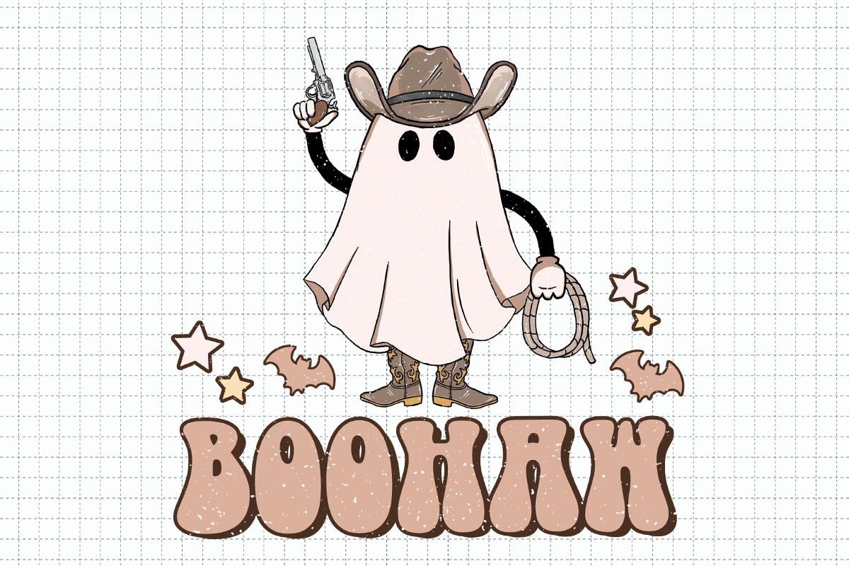 Cowboy Halloween Spooky Boo Haw Png