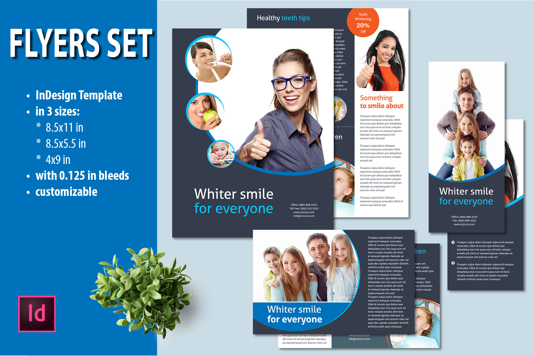 InDesign Flyers set, a Flyer Template by R-studio