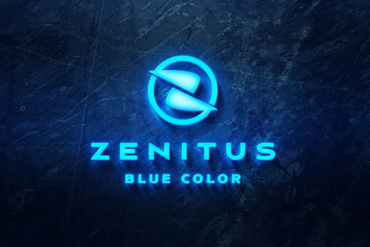 Ice Neon Logo Mockup, a Product Mockup by Design Squad