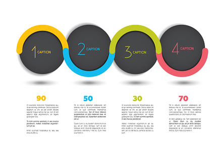 3 steps option banner., a Background Graphic by VectorAN