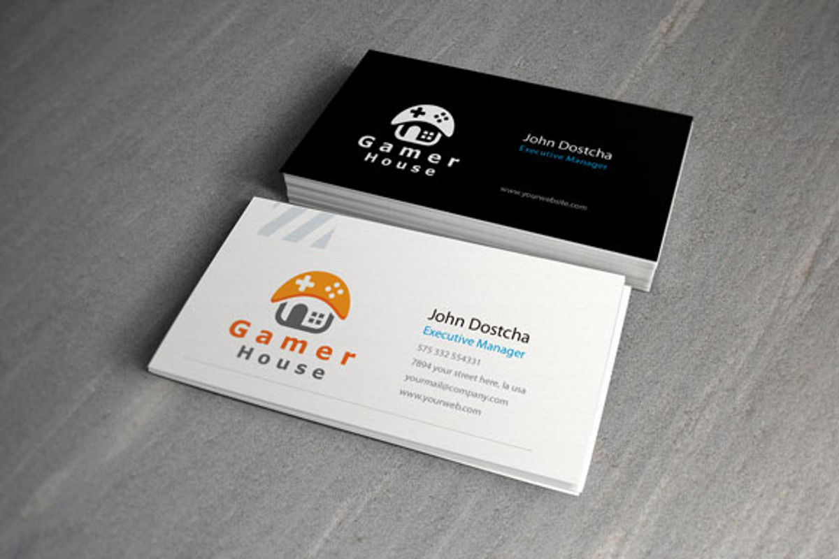 Gamer House Logo, a Branding & Logo Template by Heavtryq Design