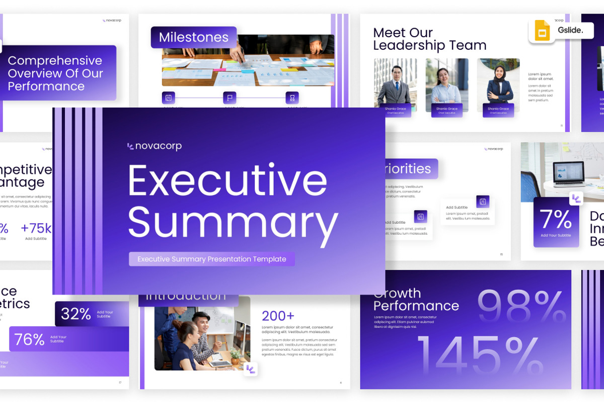 Executive Summary Google Slides