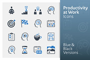Productivity at Work Icons | Blue, an Outline Icon by introwiz1 ...