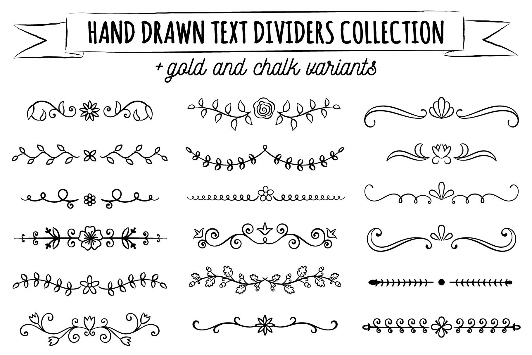 Text dividers collection, a Graphic by Marshot