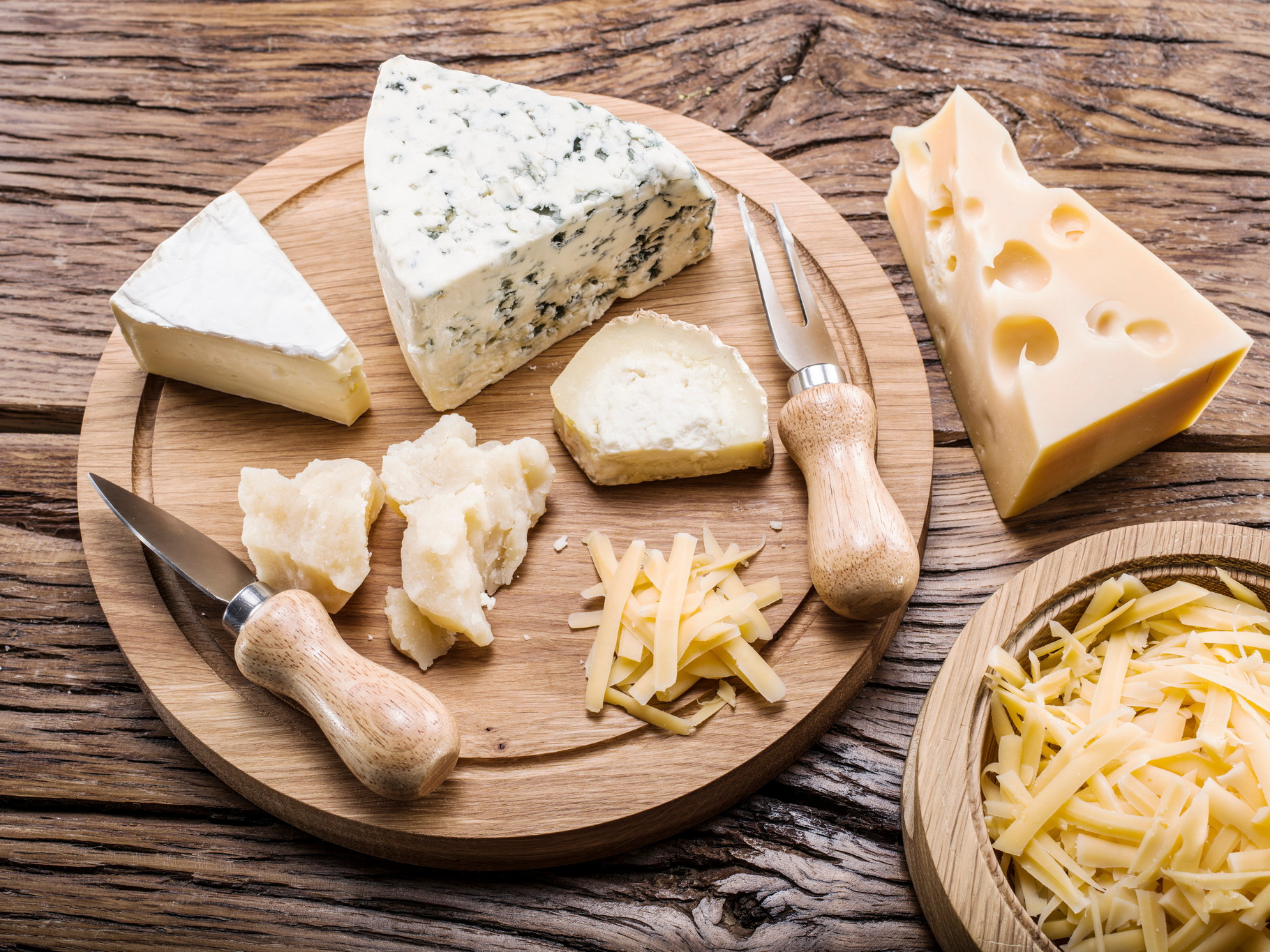 Variety of cheeses vintage stiles featuring types, gourmet, and various ...