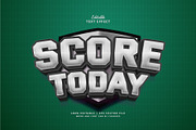 Text Effect Score Today, a Layer Style Add-On by Navy Graphic