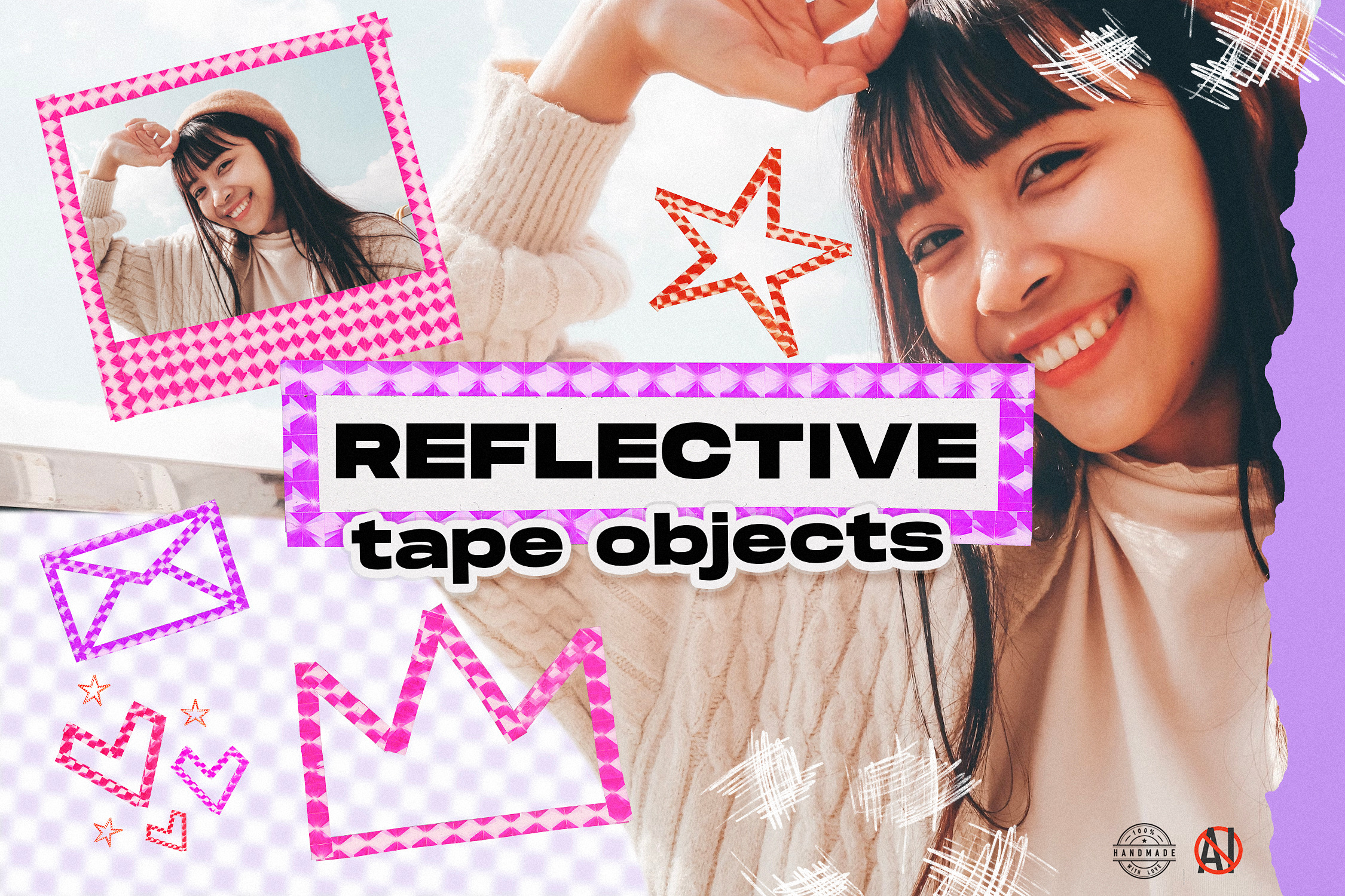 Reflective Tape Objects, an Object Graphic by Layerform Design Co.