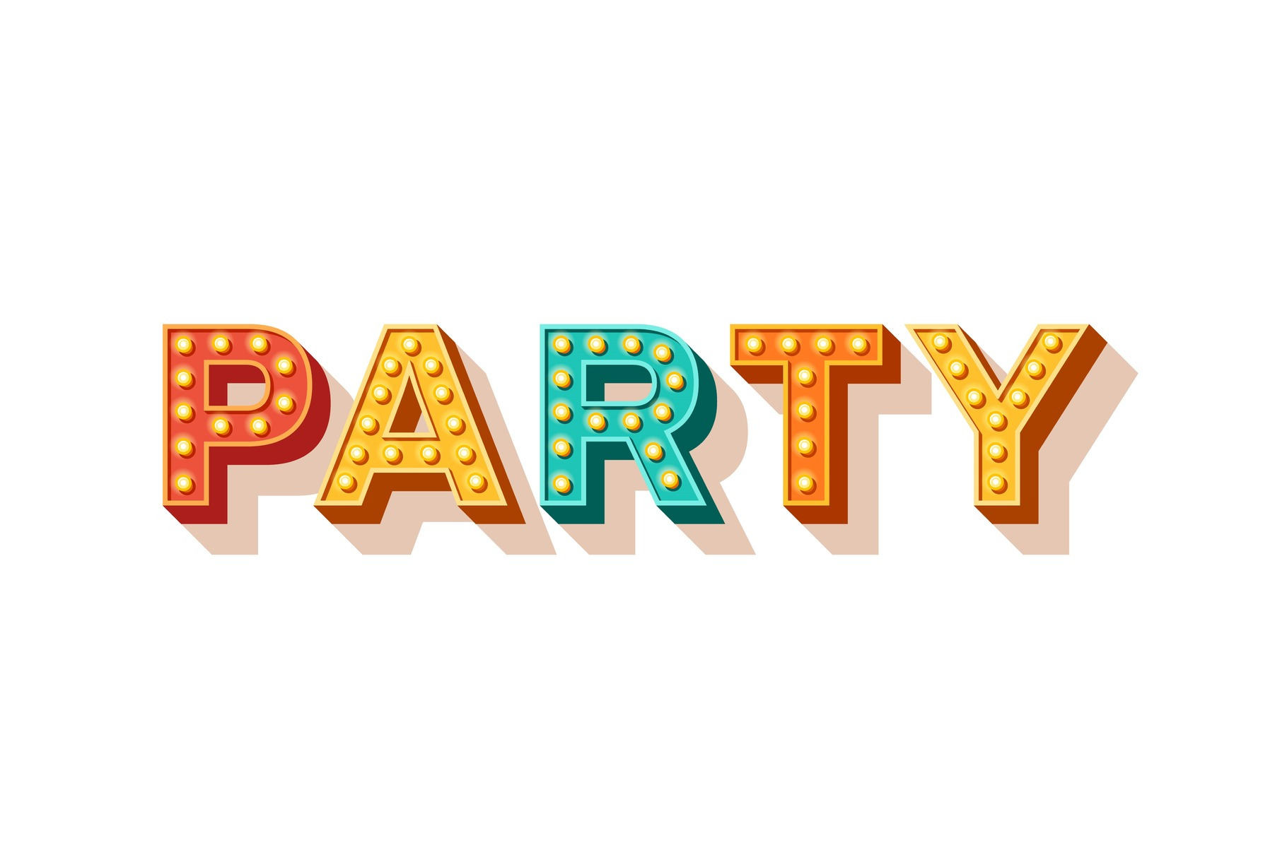 Party vector typography, an Object Graphic by kotoffei