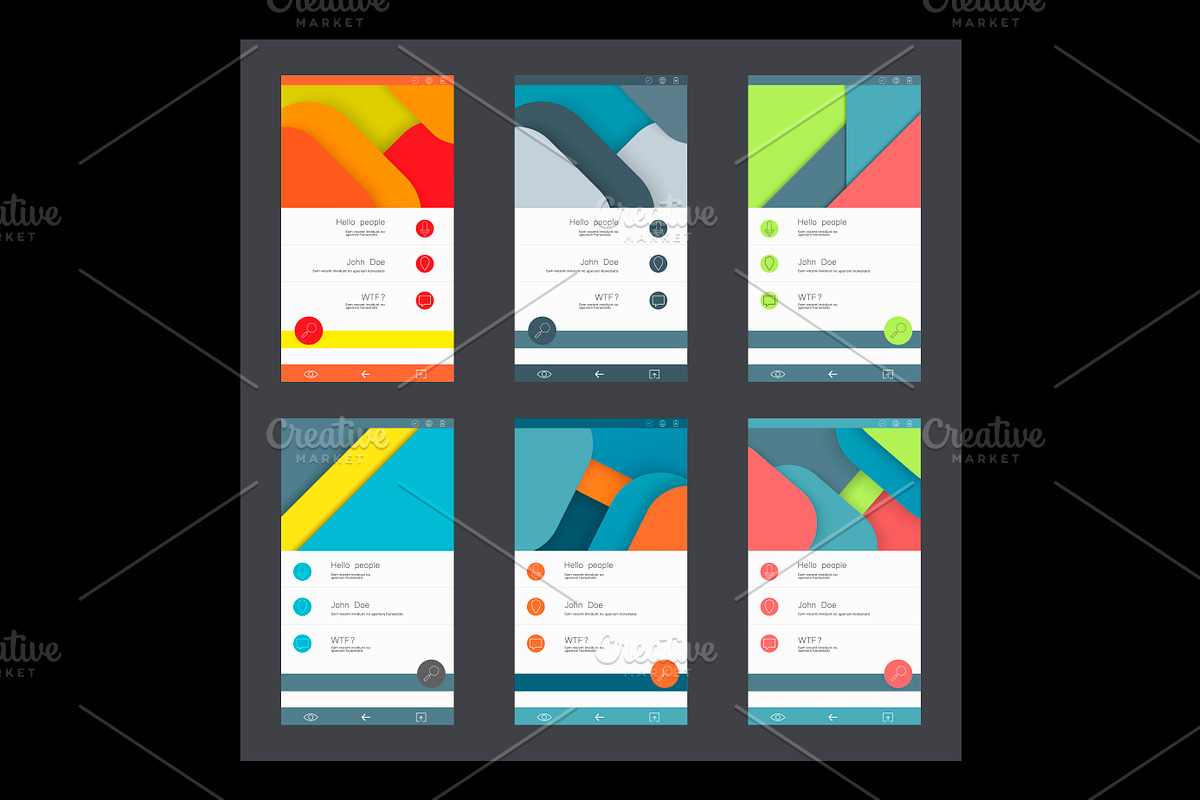 User interface templates, a Flyer Template by Haisonok