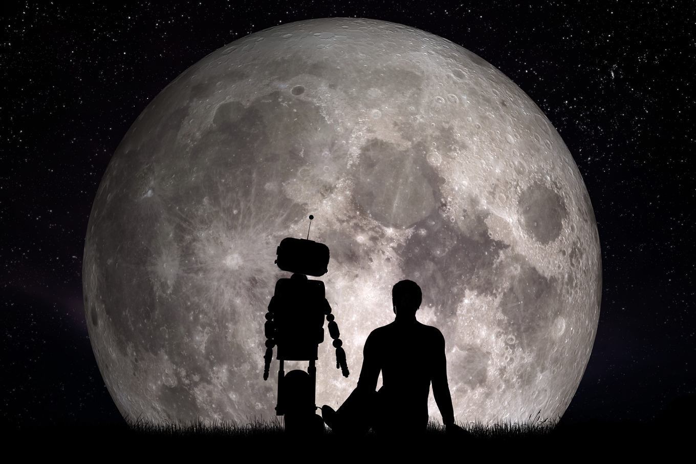 Man and his robot friend., an Abstract Photo by Photocreo Michal ...