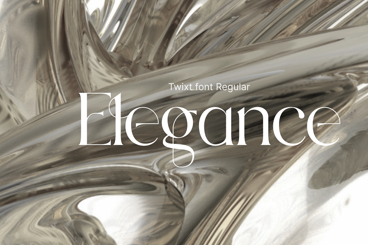 Elegant modern luxury font Twixt