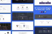 36 Testimonials Widgets For Web UI, an UI Kit Template by 3djagan ...