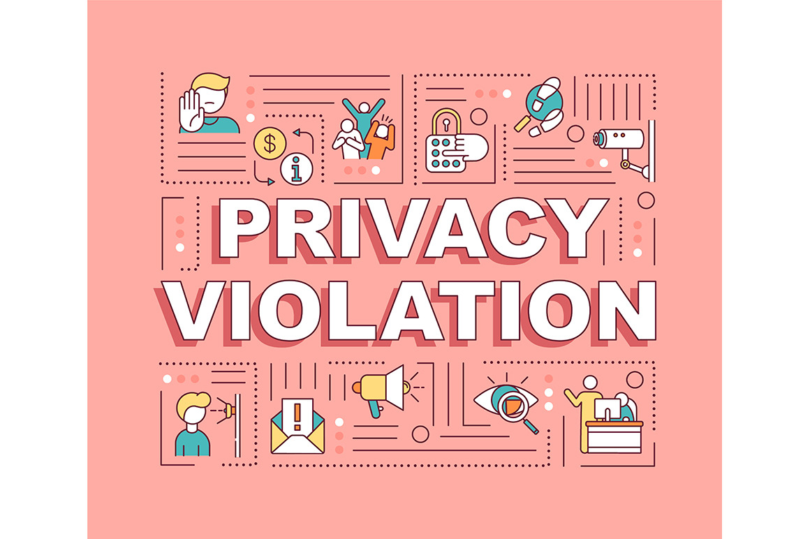 Privacy violation concept banner, a Templates & Theme by IMG visuals icons