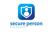 Secure Person Logo | Branding & Logo Templates ~ Creative Market