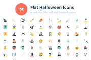 130 Flat Halloween Icons | Icons ~ Creative Market