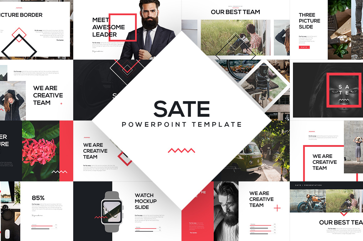 SATE PowerPoint Template, a Presentation Template by Angkalimabelas