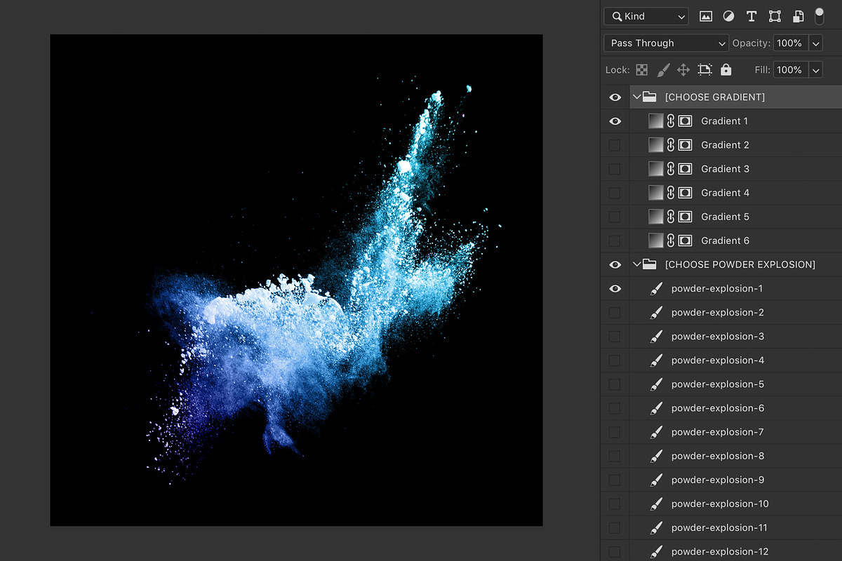 Powder Explosion Brushes, a Brush Add-On by Medialoot