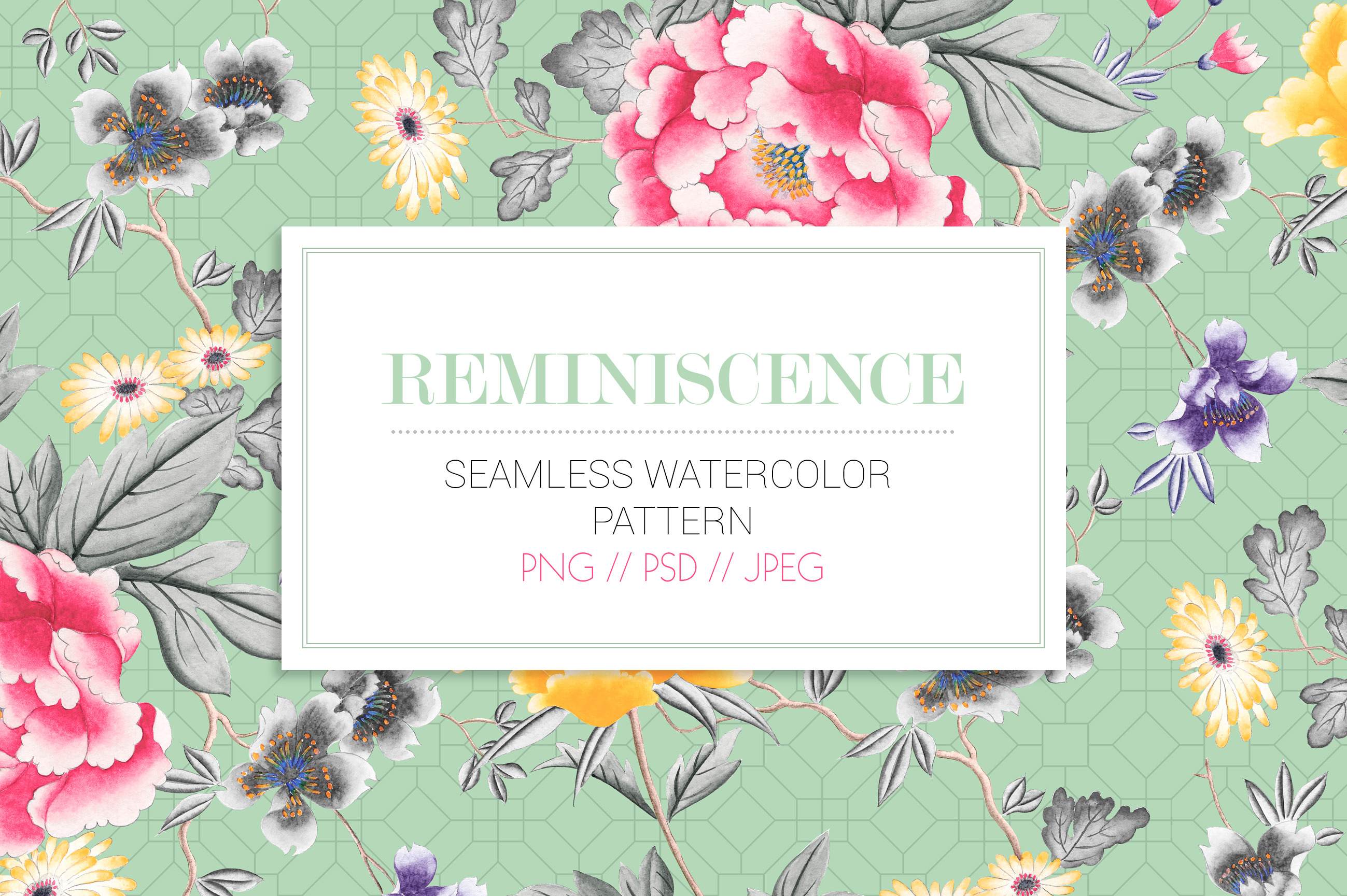 Watercolor seamless pattern, a Pattern Graphic by TSTUDIO