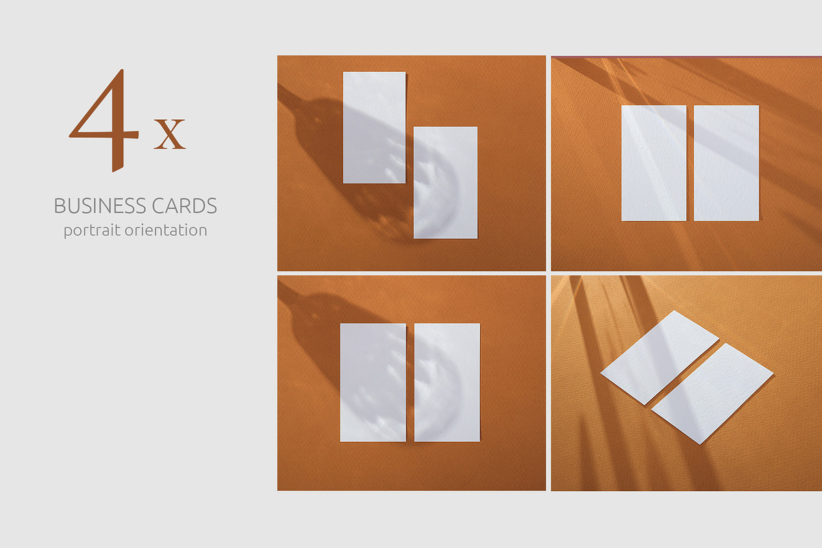 Business Card Shadow Mockups, a Product Mockup by Neutral Mockups ...