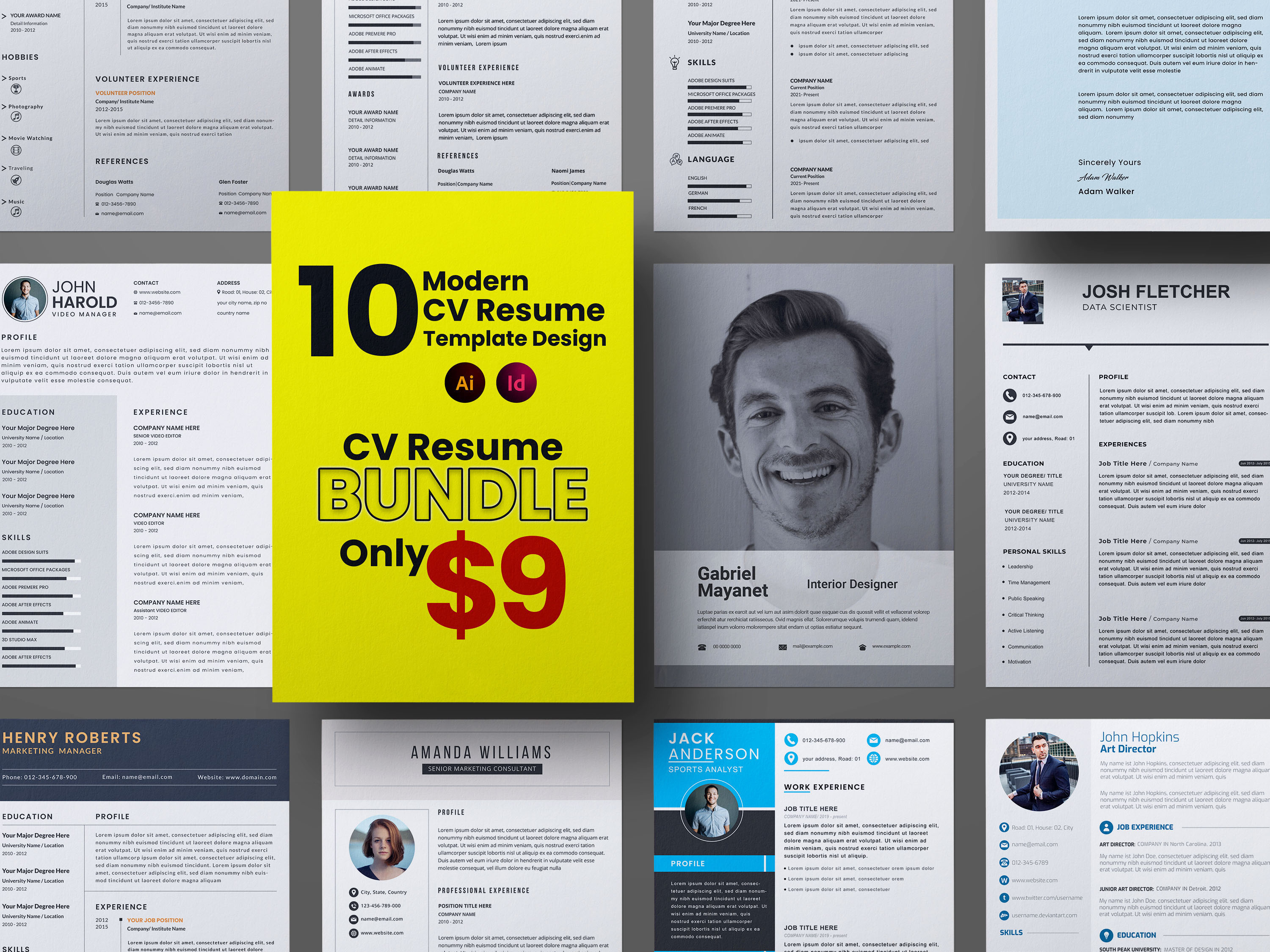 Cv Resume Design Bundle