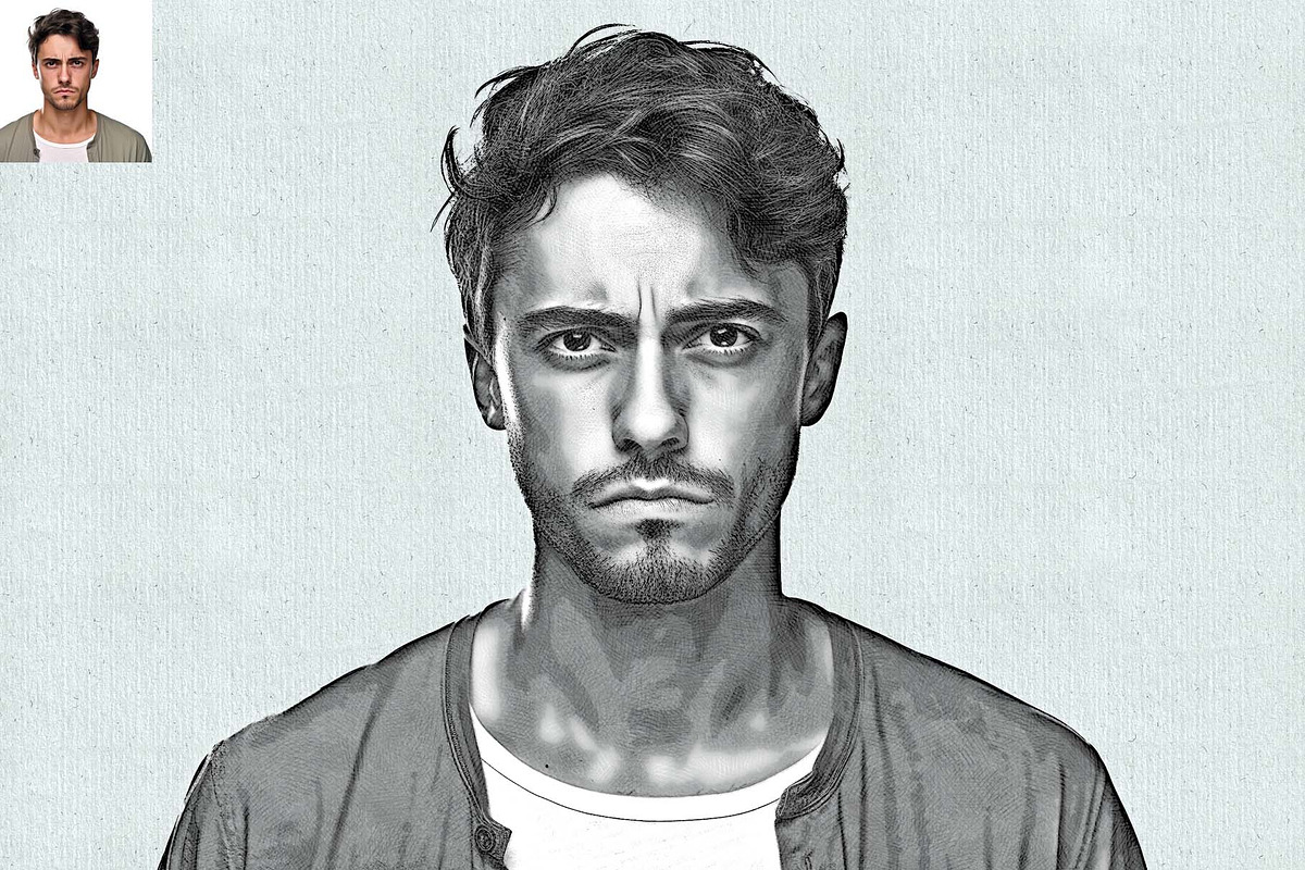 Easy Sketch Poster Photoshop Action