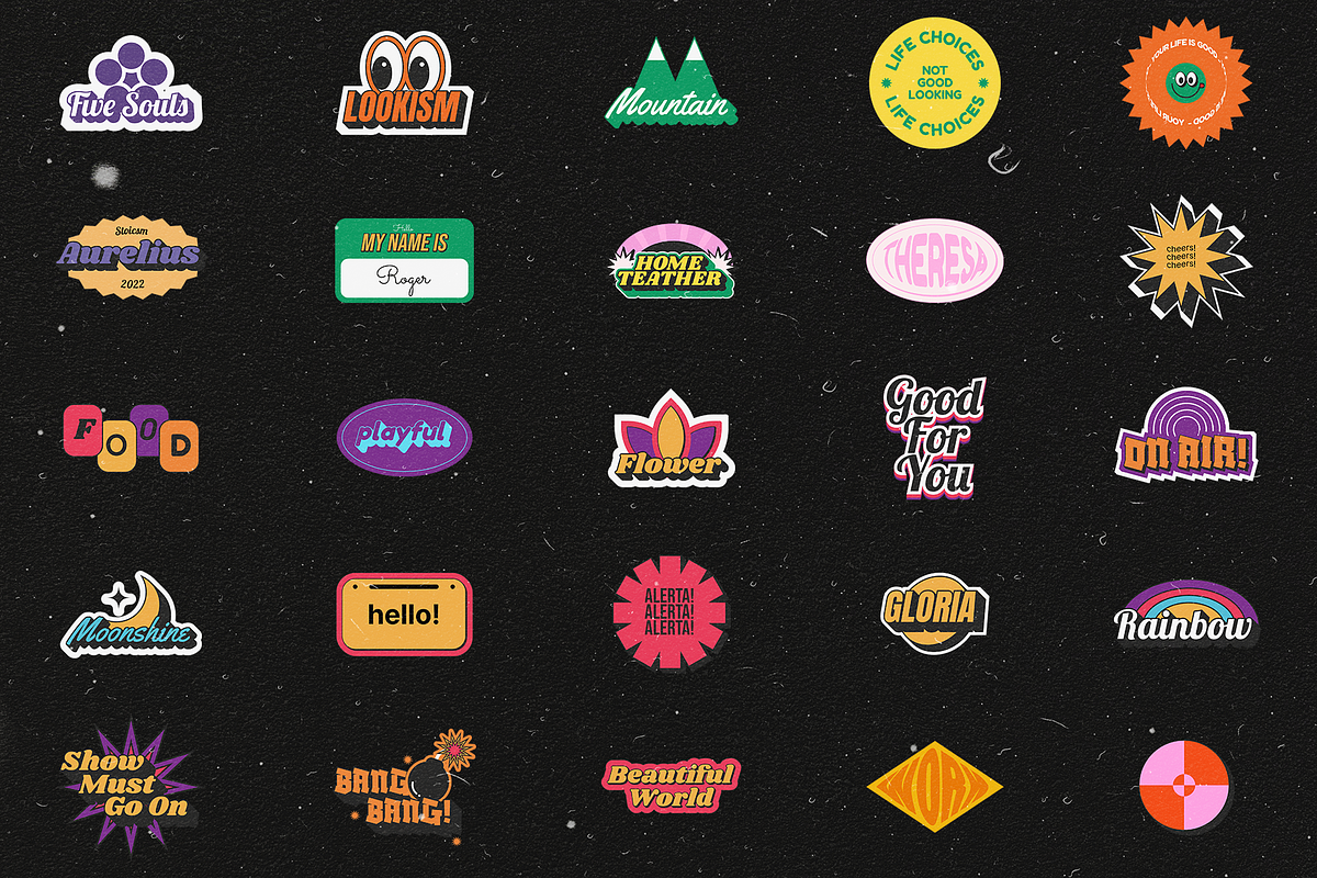 Retro Sticker Pack