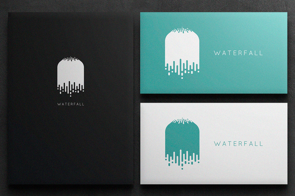 Waterfall Logo, a Branding & Logo Template by Michael Rayback Design