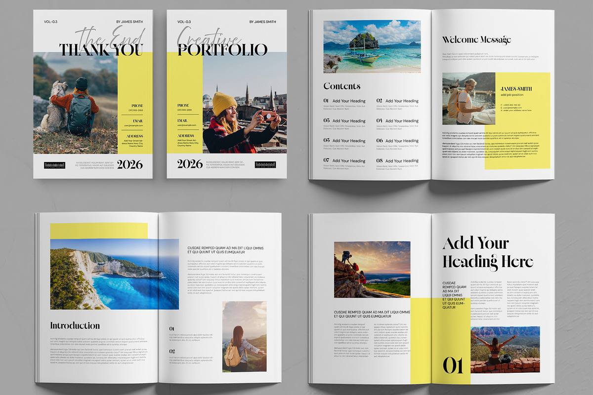 Modern Portfolio Magazine Template