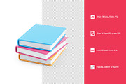 3D Illustration of Stack of Books, an Education Illustration by 3DMask